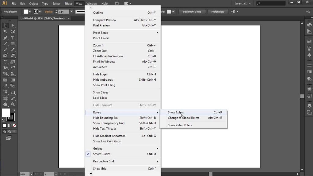  How To Create Guides In Adobe Illustrator Cs6 Printable Ruler Actual Size