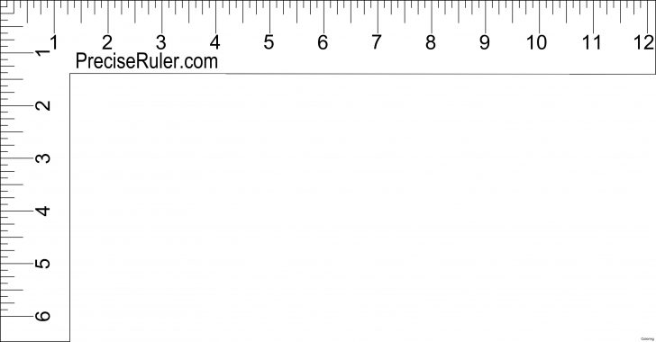 L Ruler Clipart - Printable Ruler Actual Size
