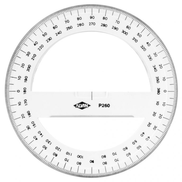 Printable 360 Degree Protractor Circle Template Coloring Printable 